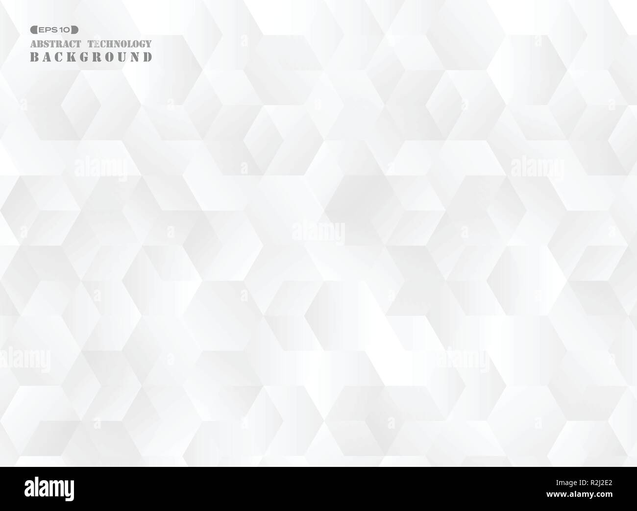 Abstract of futuristic gradient gray pentagon pattern background, vector eps10 Stock Vector ...