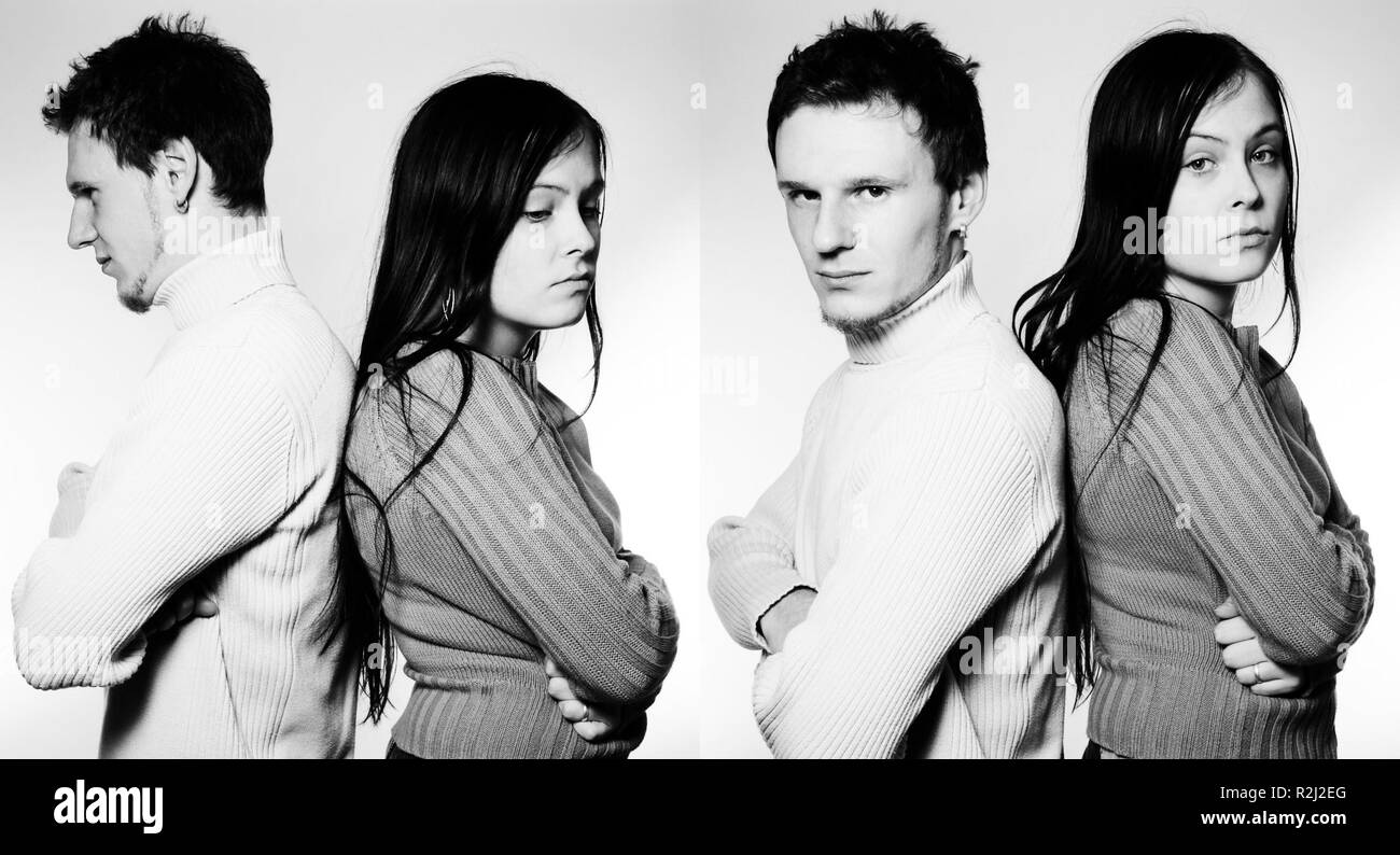 Quarrel argument Black and White Stock Photos & Images - Alamy