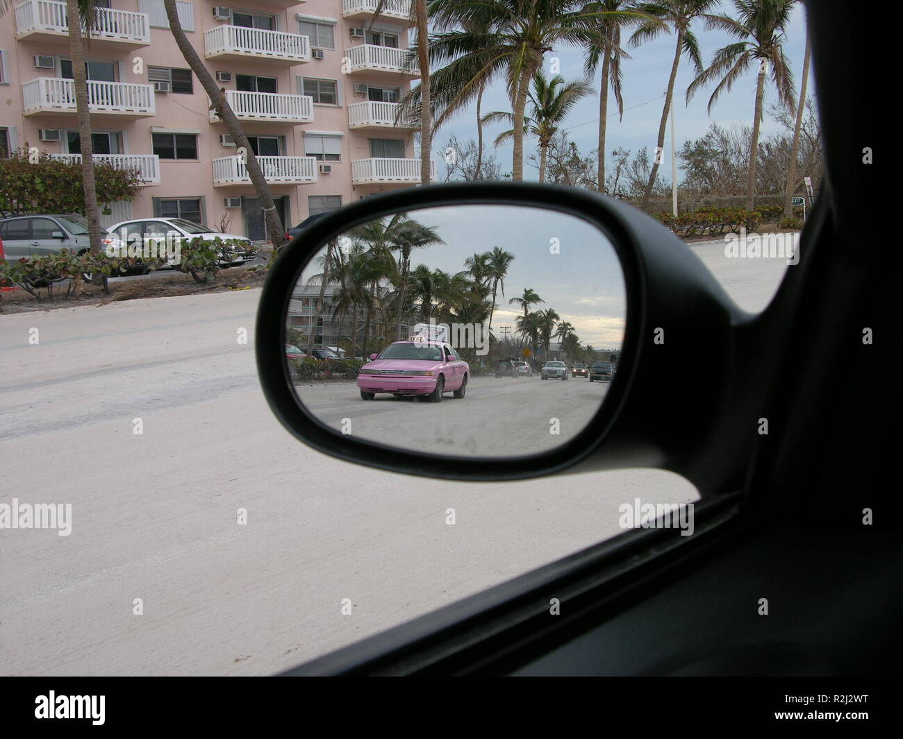 objects in the rear view mirror Stock Photo - Alamy