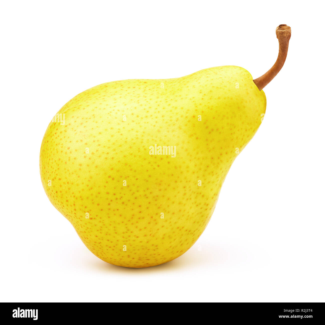 One yellow ripe pear Cut Out Stock Images & Pictures - Alamy