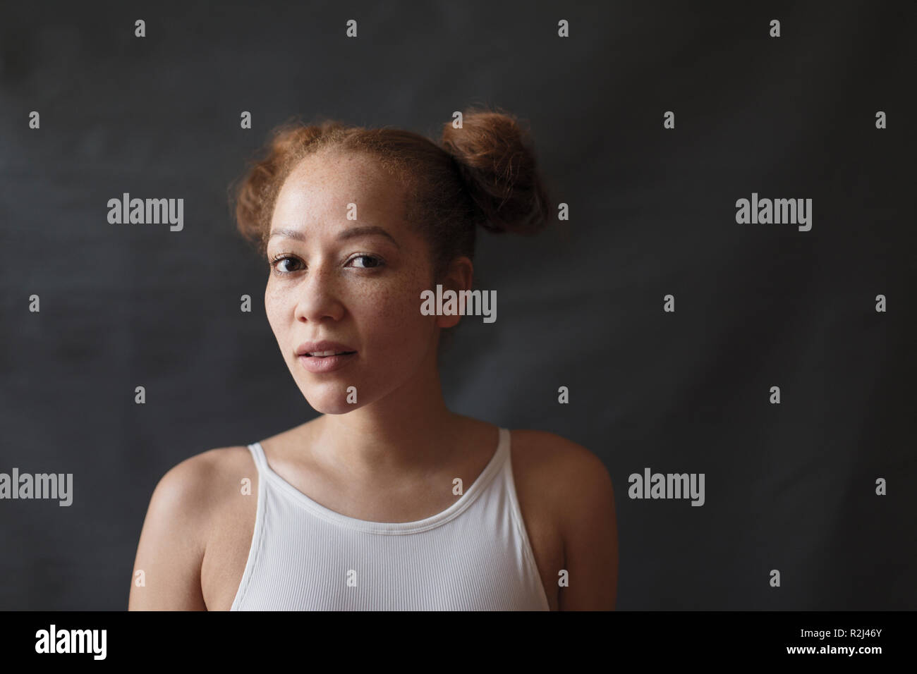 Portrait confident, serious woman Stock Photo - Alamy