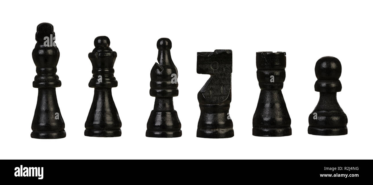 Wooden chess figures Cut Out Stock Images & Pictures - Alamy