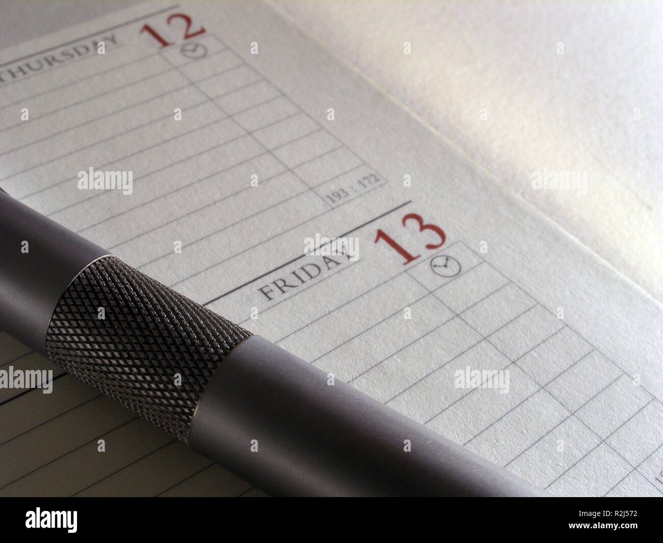 Calender friday 13th hi-res stock photography and images - Alamy