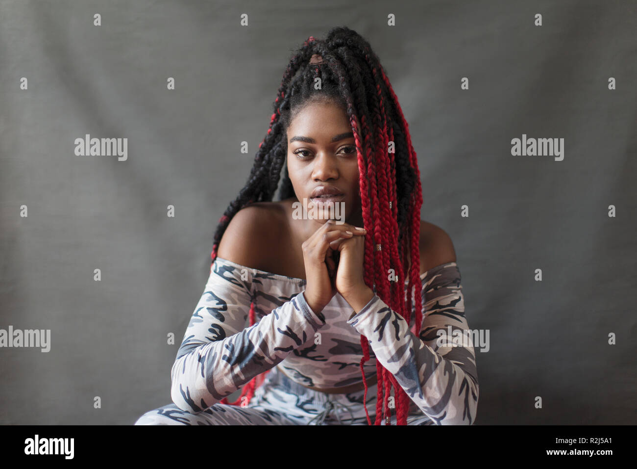 Portrait braids hi-res stock photography and images - Alamy