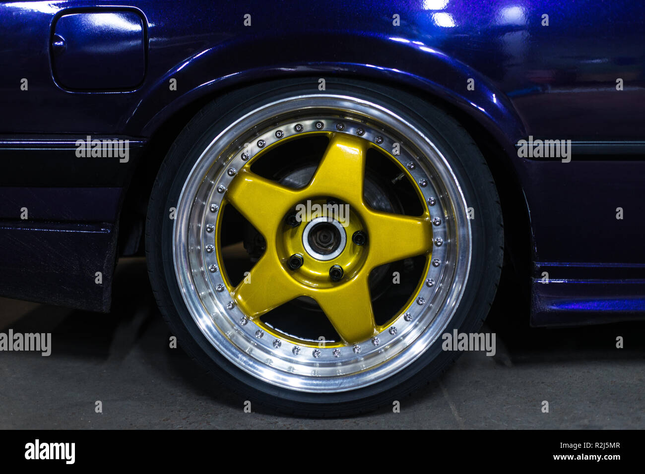 Gold car color not man hi-res stock photography and images - Alamy