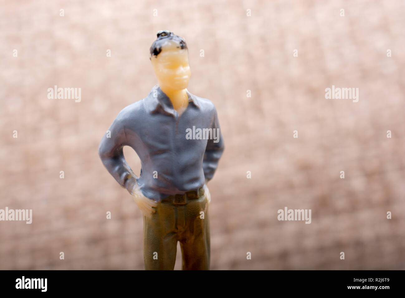 Little tiny man figurine in view Stock Photo - Alamy