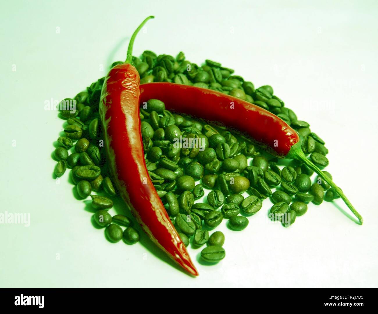 Coffee bean chilli pepper hi-res stock photography and images - Alamy