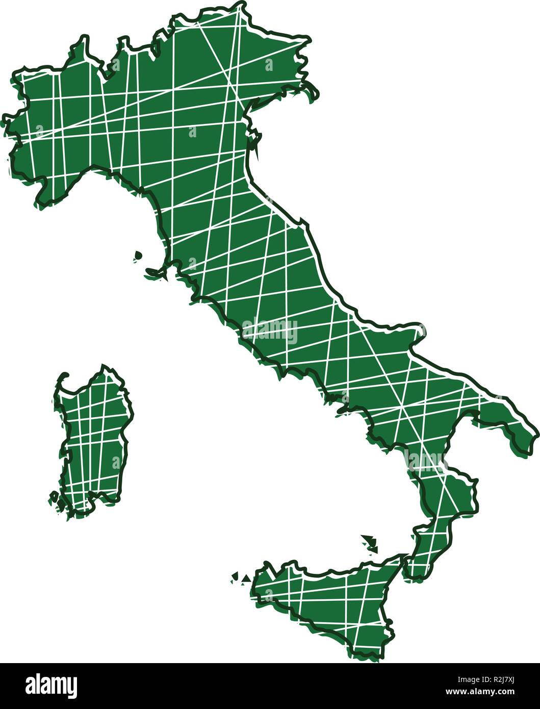 colored italy map Stock Vector Image & Art - Alamy