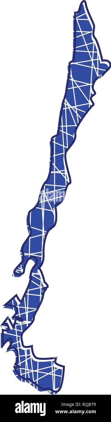 colored Chile map Stock Vector Image & Art - Alamy