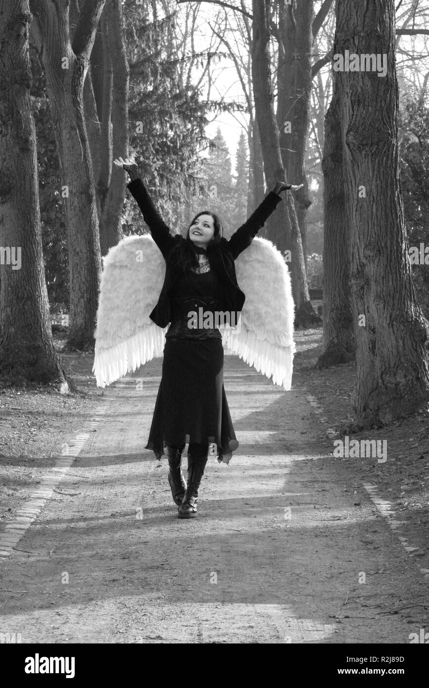 Feathers man Black and White Stock Photos & Images - Alamy