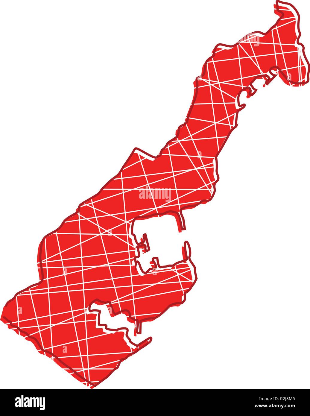 colored Monaco map Stock Vector Image & Art - Alamy