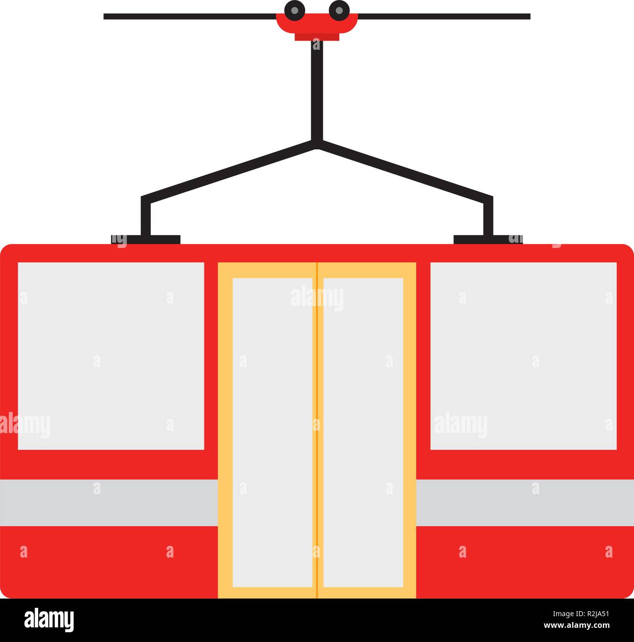 side view of a cableway Stock Vector Image & Art - Alamy