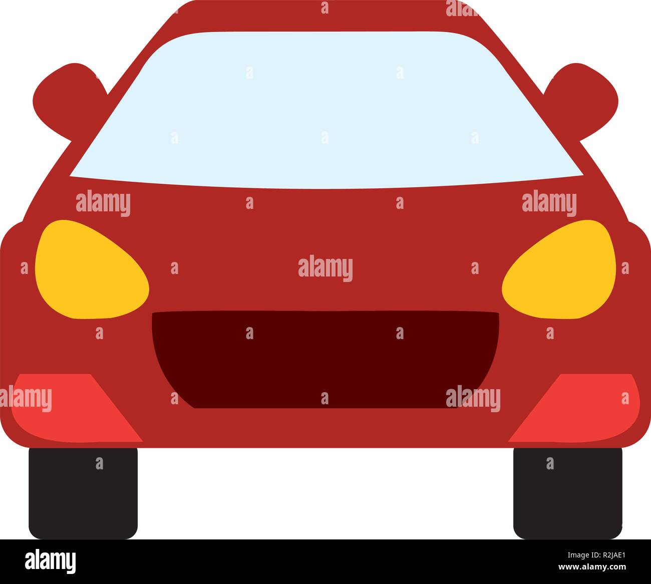 front view of a car Stock Vector Image & Art - Alamy