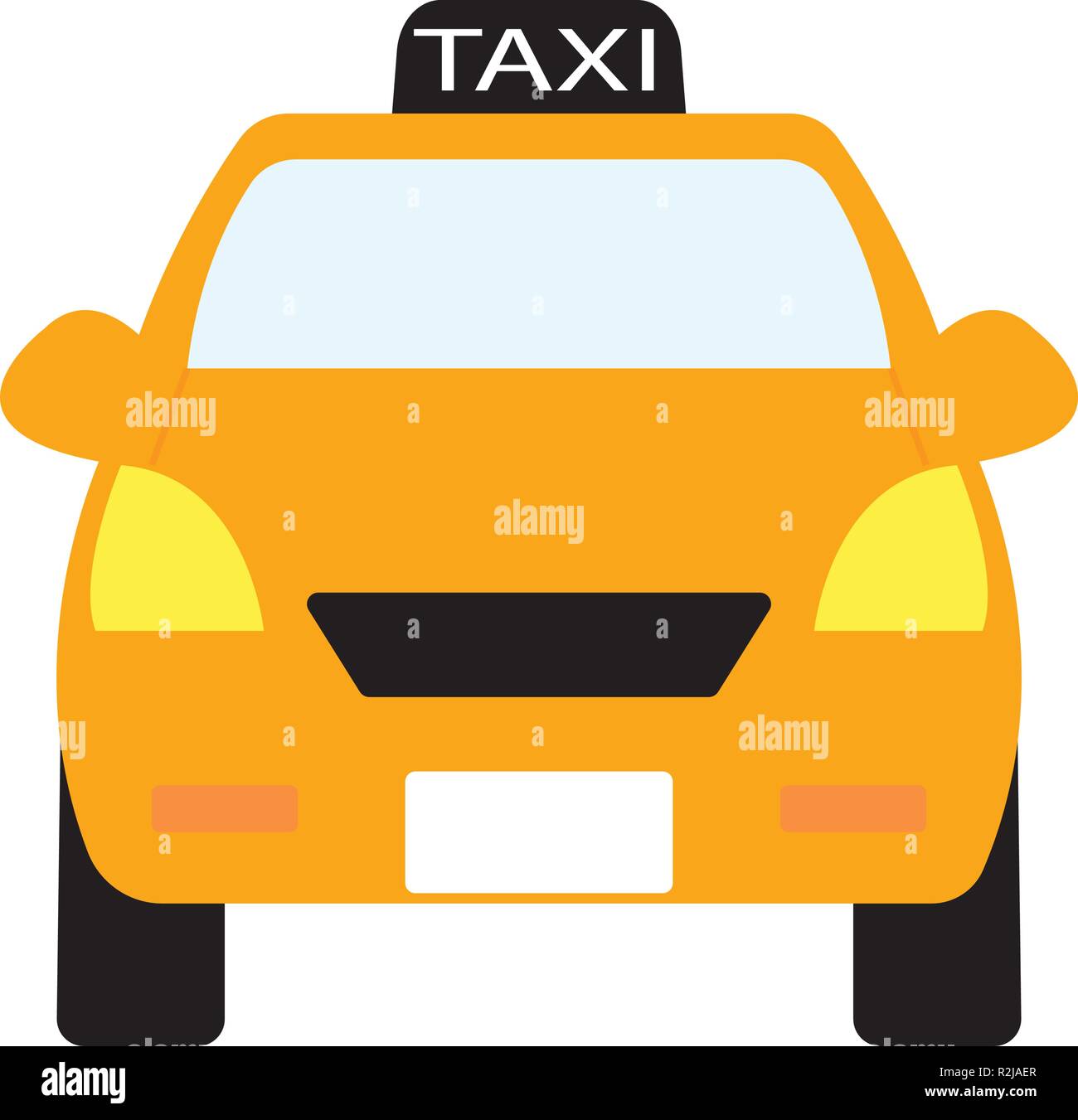 front view of a taxi Stock Vector Image & Art - Alamy