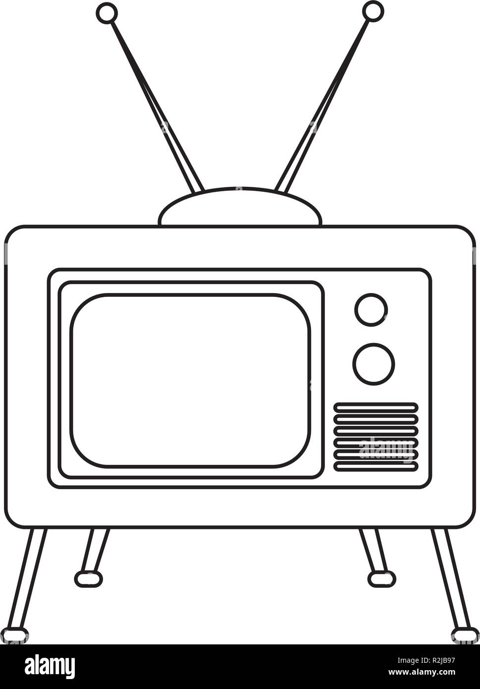 Abstract old tv Stock Vector Image & Art - Alamy