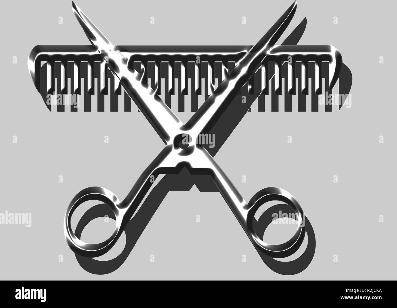 comb and scissors Stock Photo - Alamy