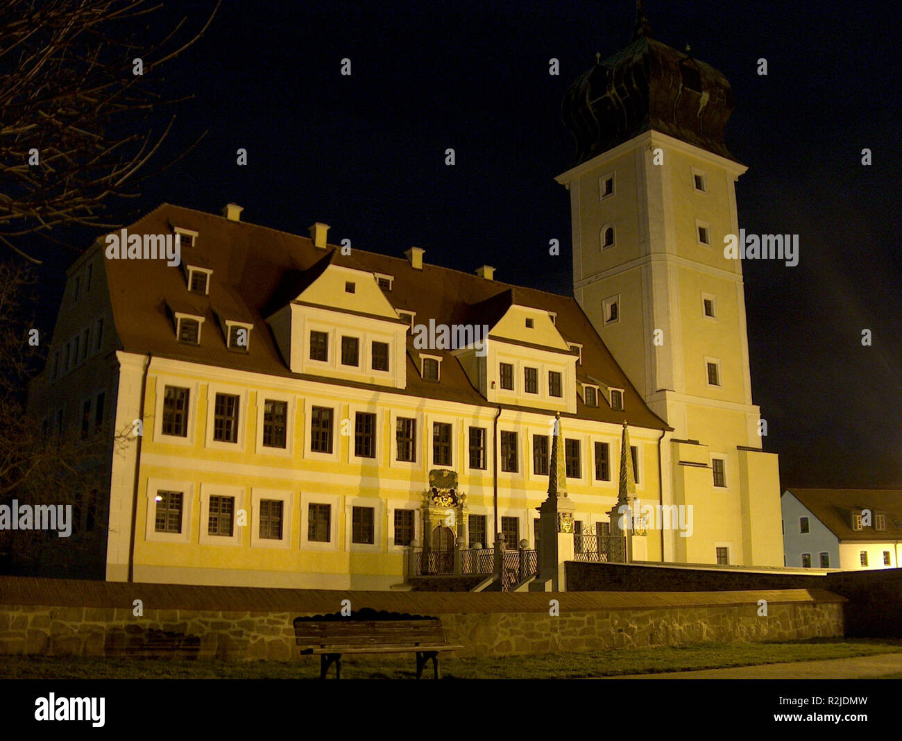 baroque castle delitzsch Stock Photo - Alamy