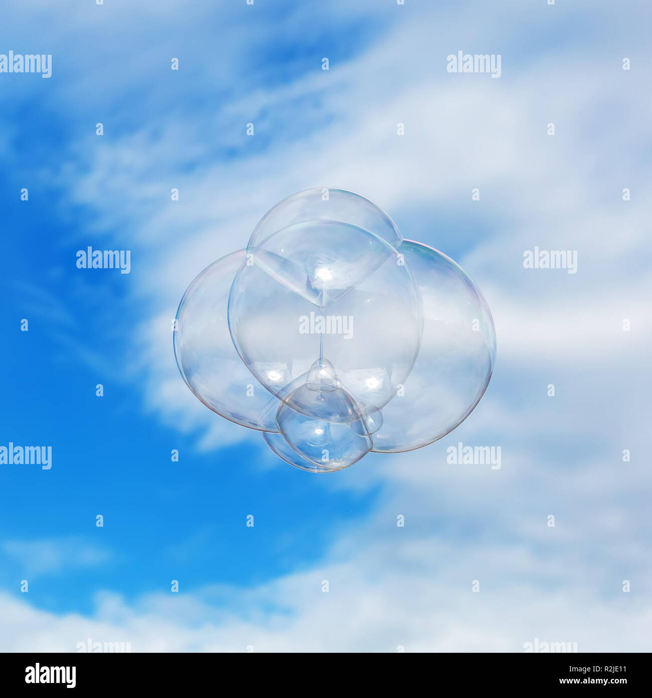 picture of a soap bubble flying in the air Stock Photo - Alamy