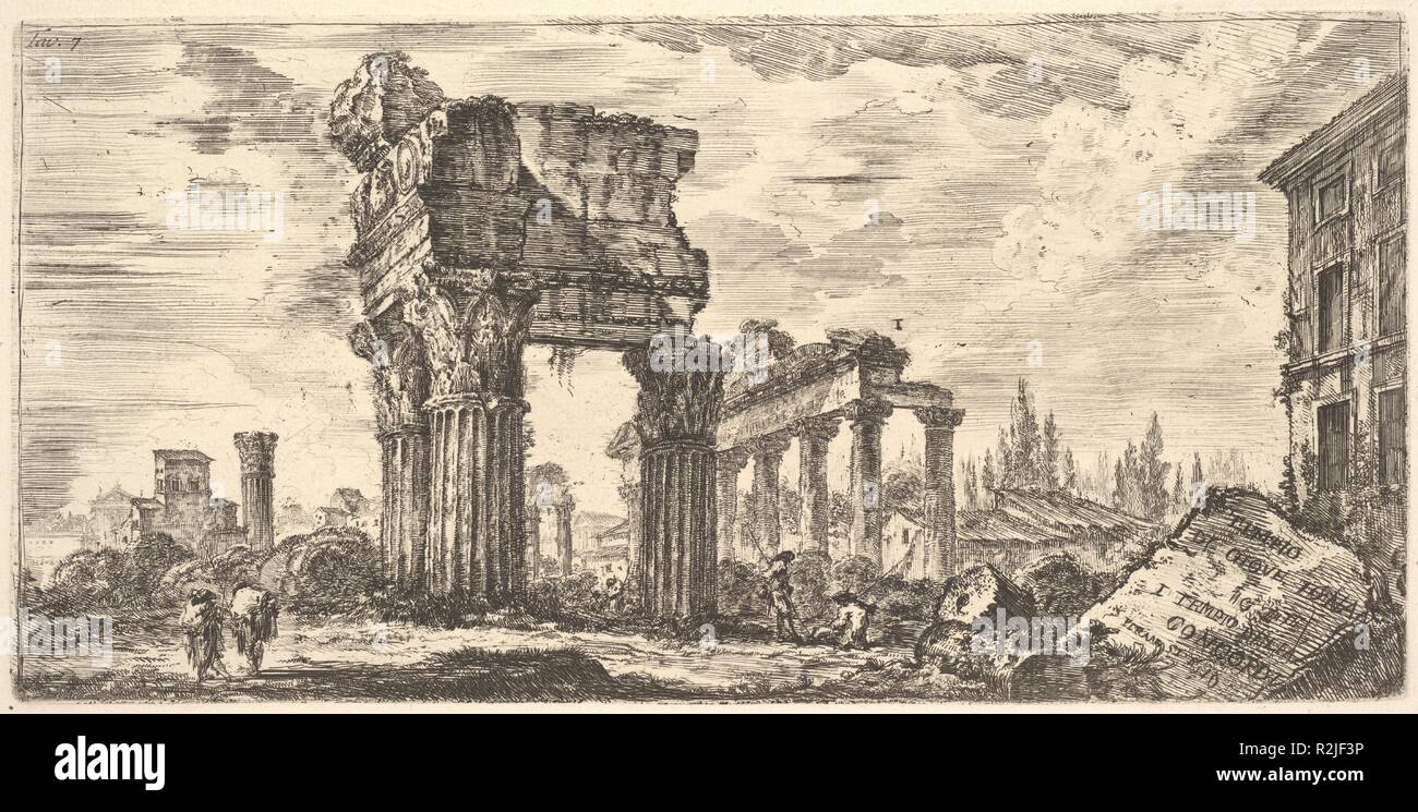 Plate 7: Temple of Jupiter Tonans (Jupiter the Thunderer). 1. Temple of ...