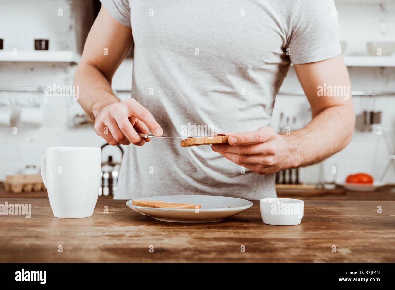 Spreading toast hi-res stock photography and images - Alamy