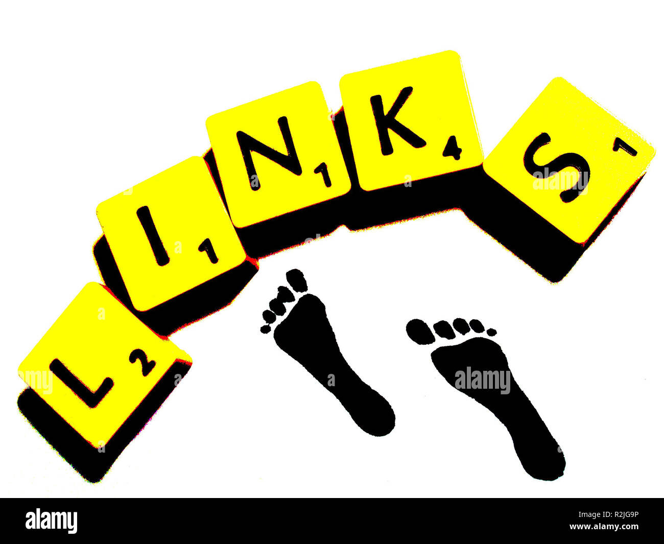 My left foot Cut Out Stock Images & Pictures - Alamy