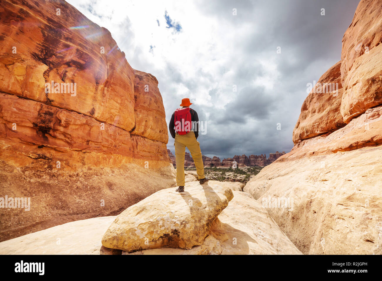 Hike in the Utah mountains Stock Photo - Alamy