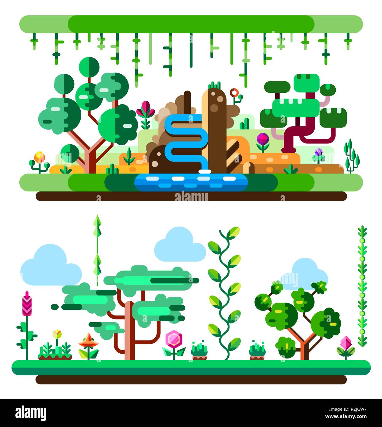 Jungle Elements Vector