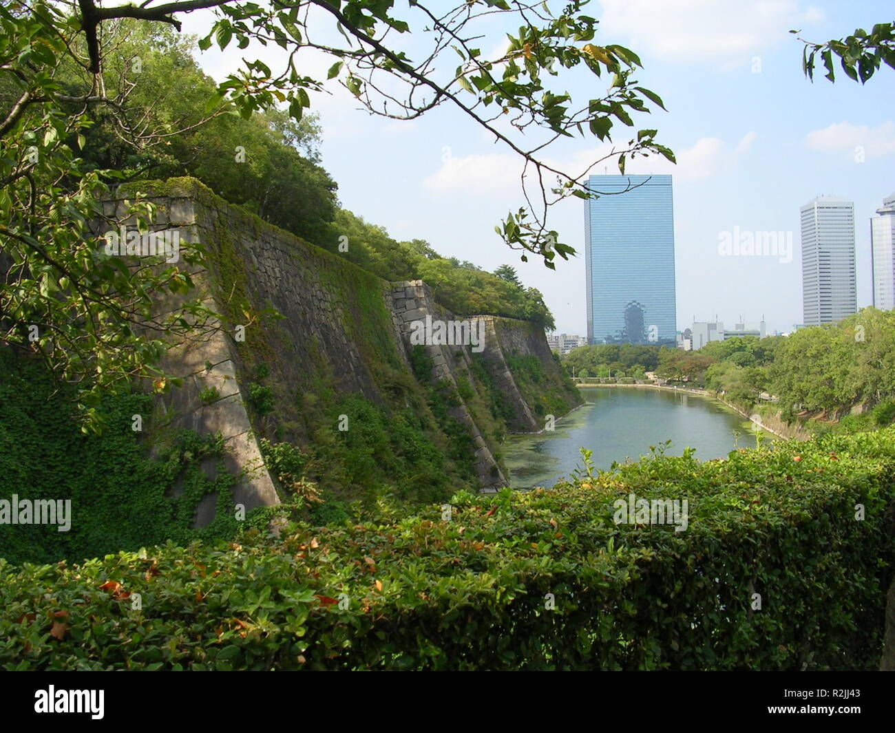 osaka castle - moat,japan Stock Photo - Alamy