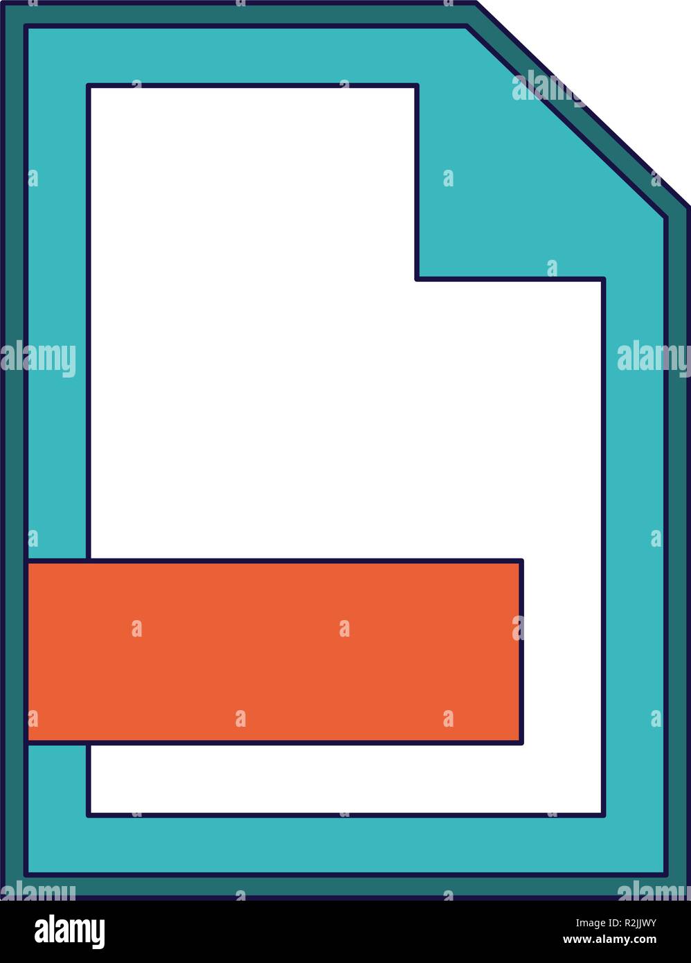 Sheet bent corner document vector illustration graphic design Stock ...