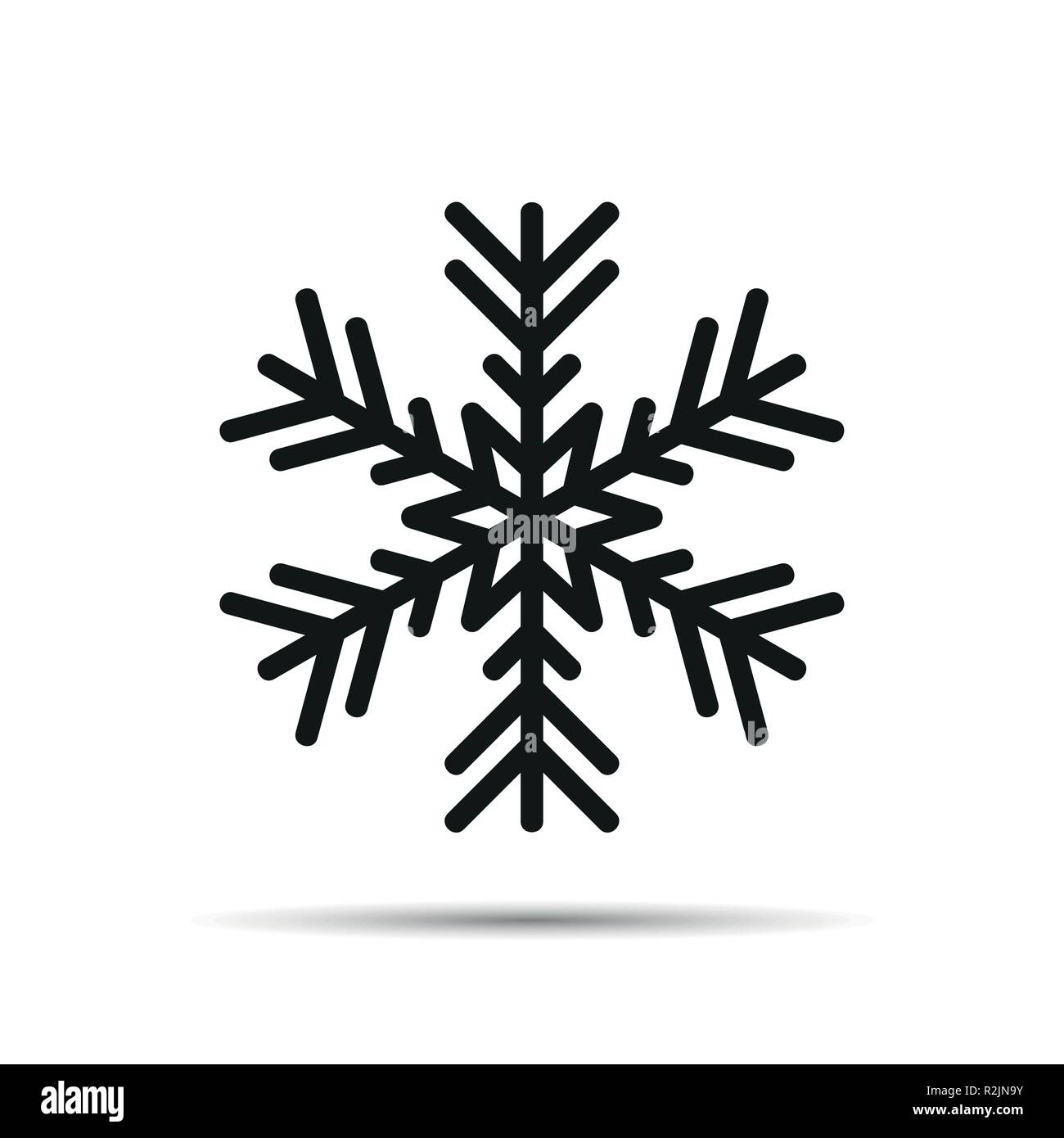 Snowflake icon hi-res stock photography and images - Alamy