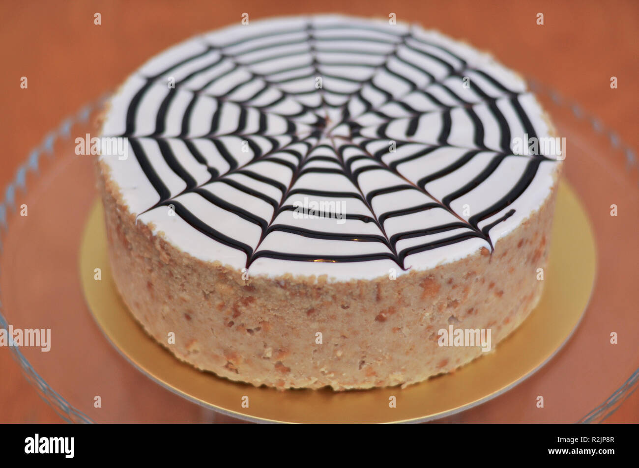 White chocolate mosaic cake Stock Photo - Alamy