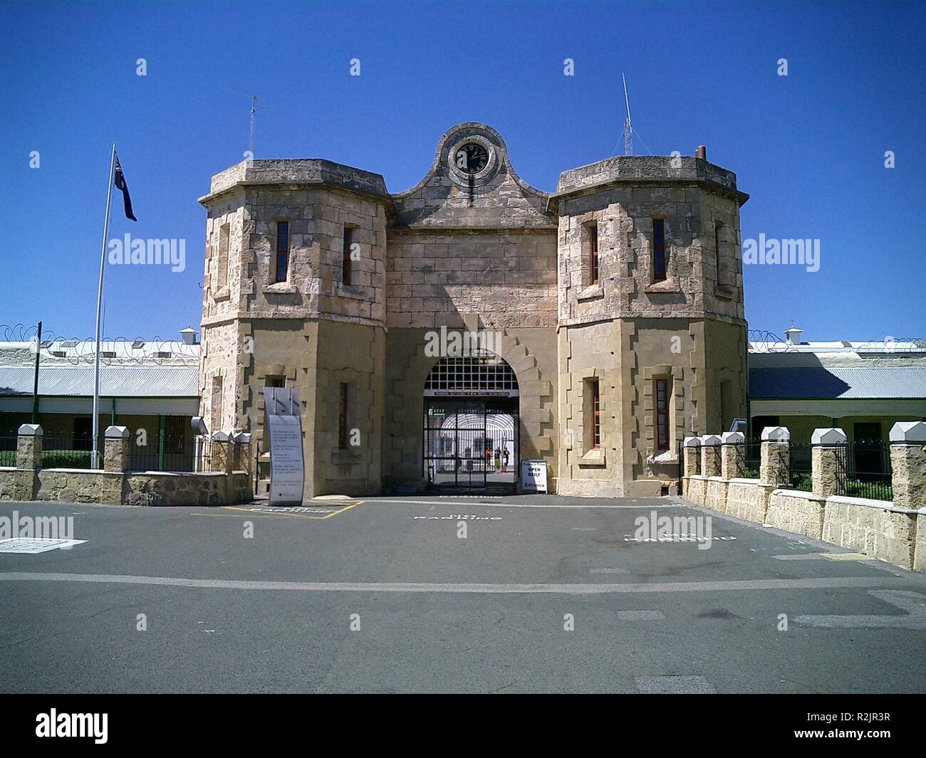 entrance to the prison fremantle Stock Photo - Alamy