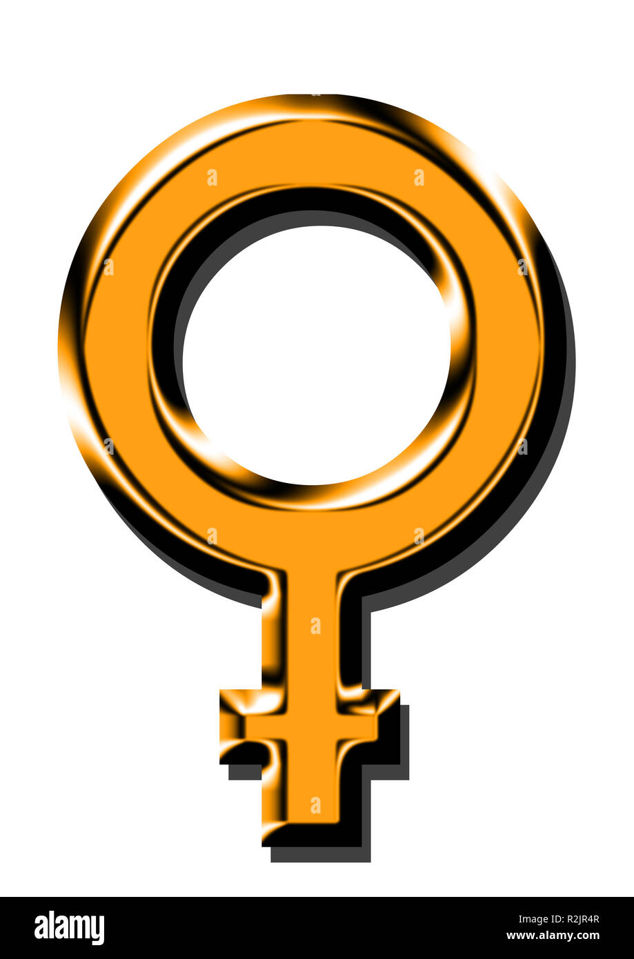 Female symbol gold hi-res stock photography and images - Alamy