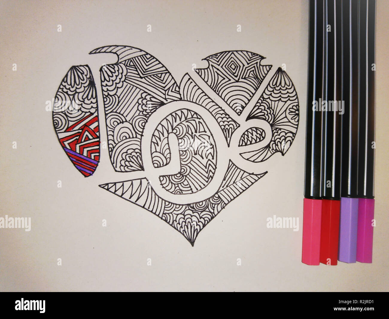 Love pattern hi-res stock photography and images - Alamy