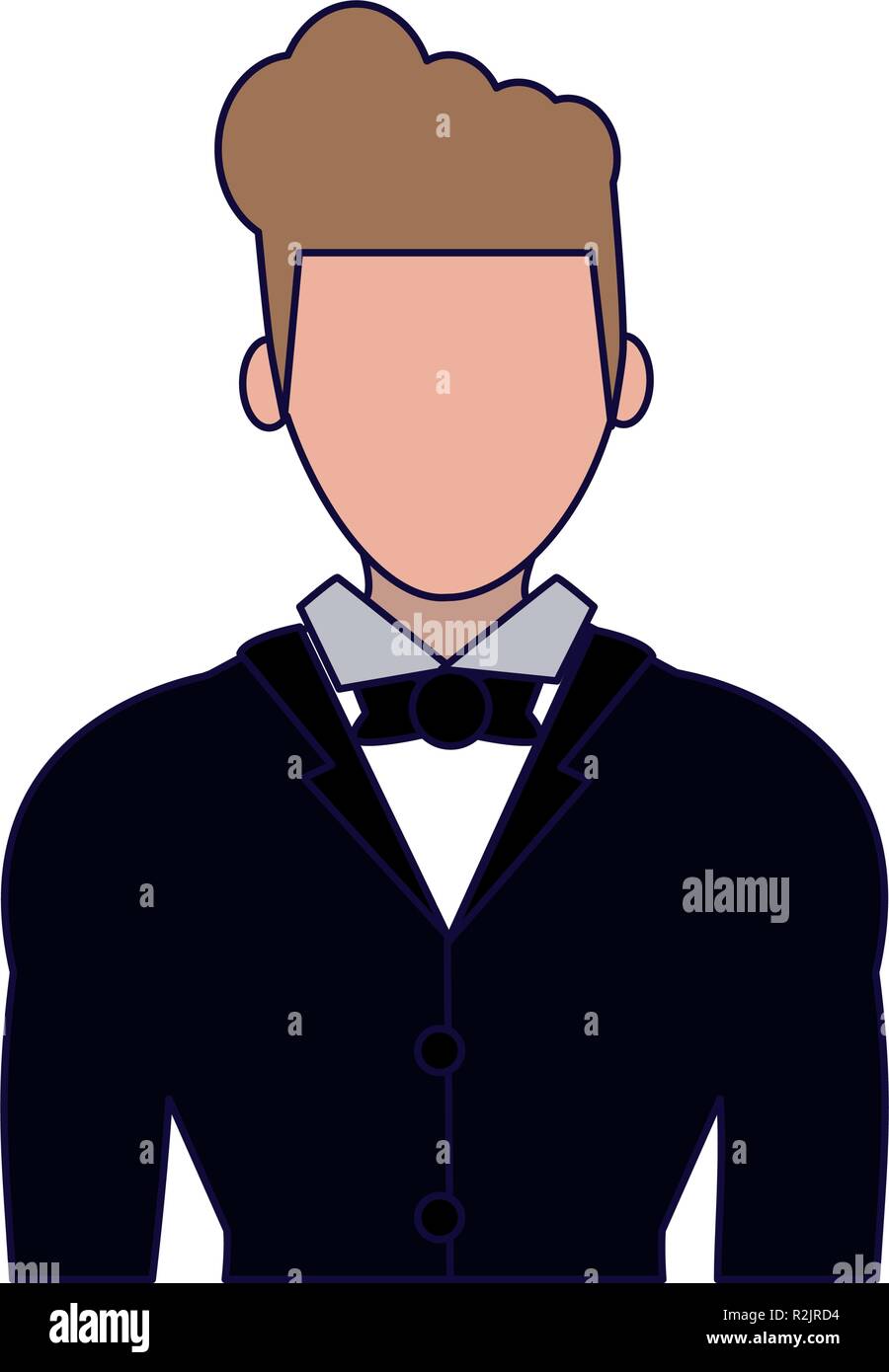 Male model with fashion clothes profile vector illustration graphic ...