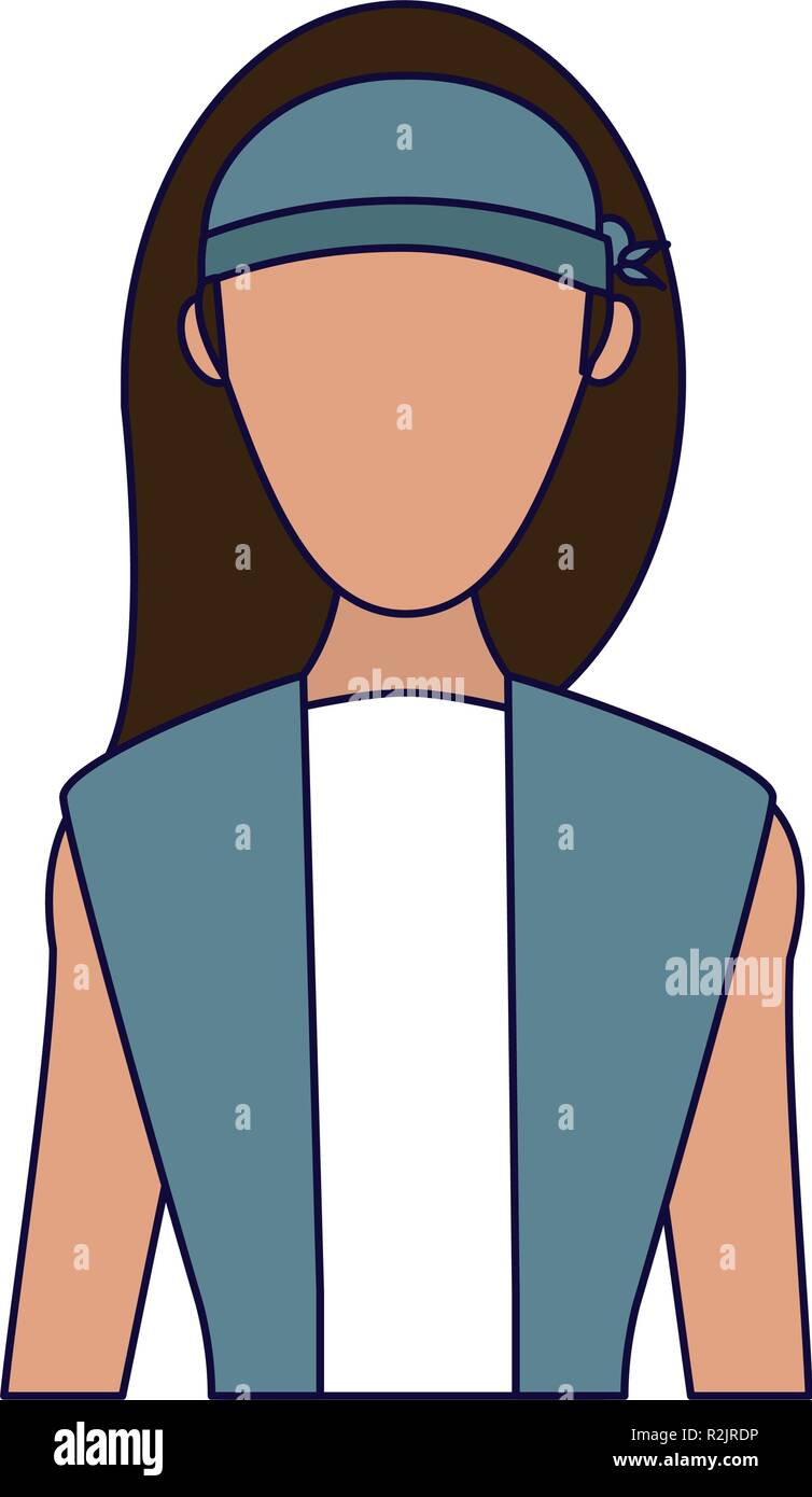 Woman with fashion clothes profile vector illustration graphic design ...