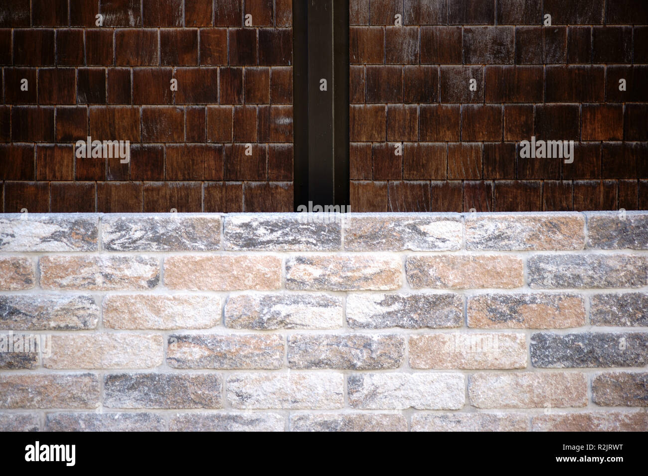 A pattern of different bricks with different structures and surface ...