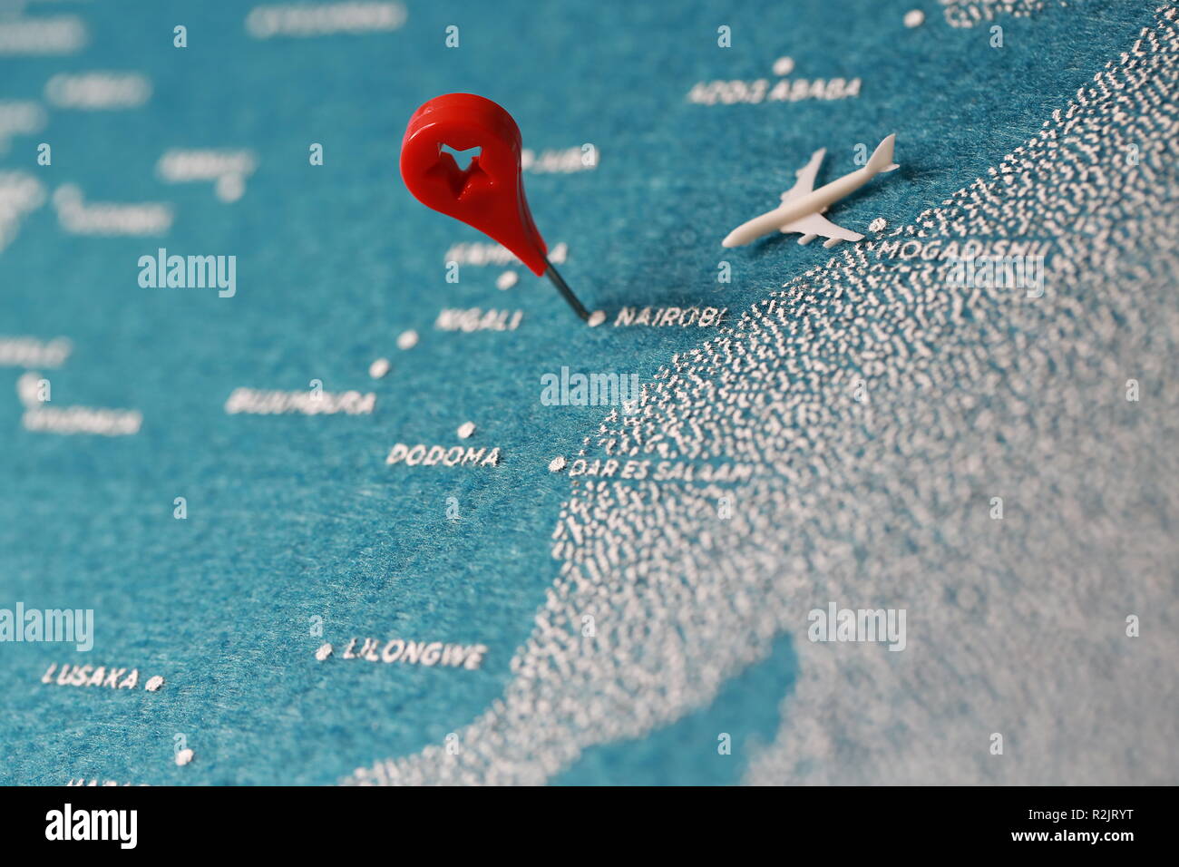 Plane map kenya hi-res stock photography and images - Alamy