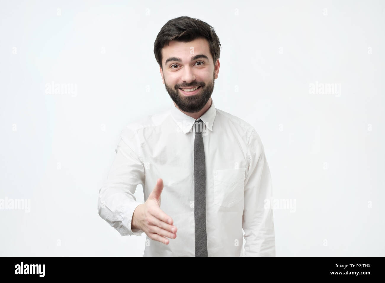 Man saying hello hi-res stock photography and images - Alamy