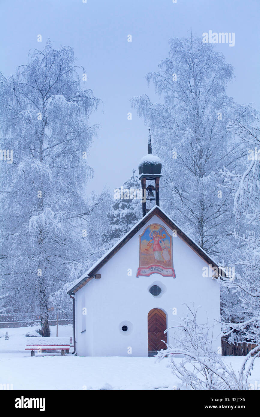 Austria, Tyrol, Obsteig, Antonius chapel Stock Photo - Alamy