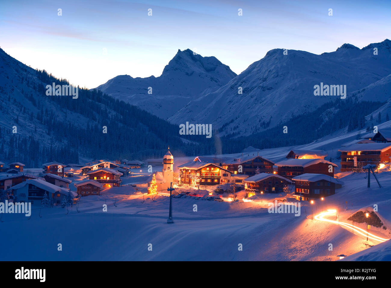 Austria, Vorarlberg, Zug near Lech am Arlberg Stock Photo - Alamy