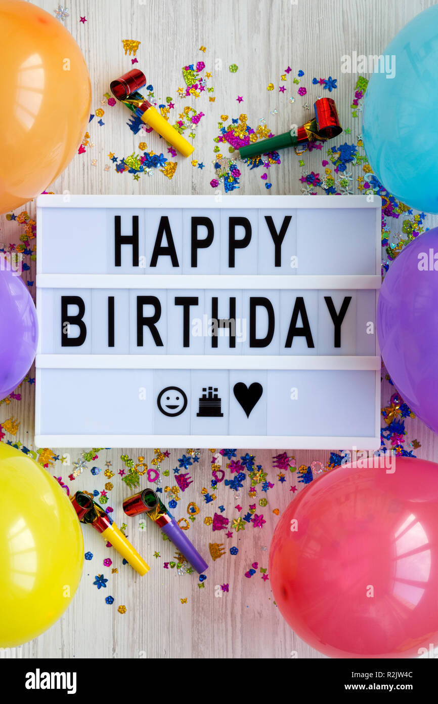 Happy birthday lightbox hi-res stock photography and images - Alamy