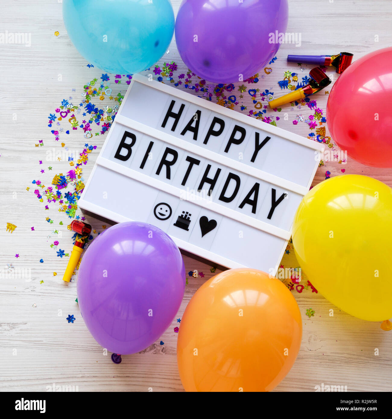 Happy birthday lightbox hi-res stock photography and images - Alamy