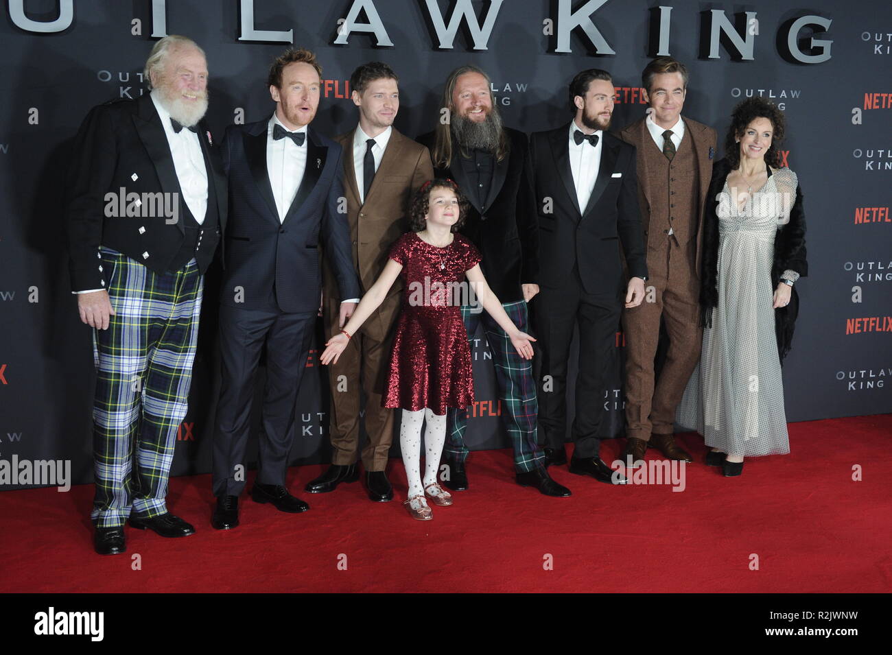 Celebrities attend the Scottish premiere of 'Outlaw King' at the Vue ...