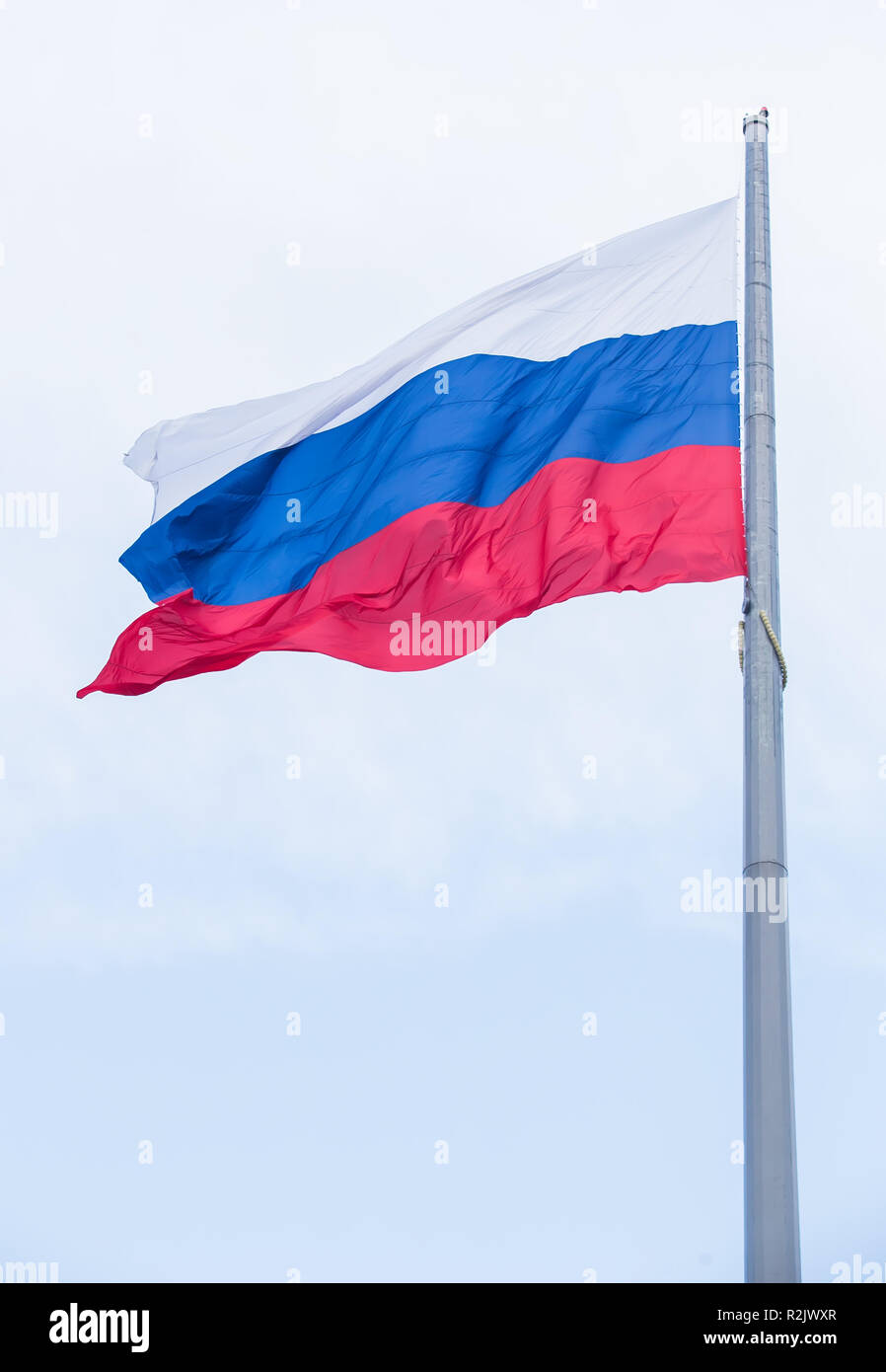 Russia flag waving hi-res stock photography and images - Alamy