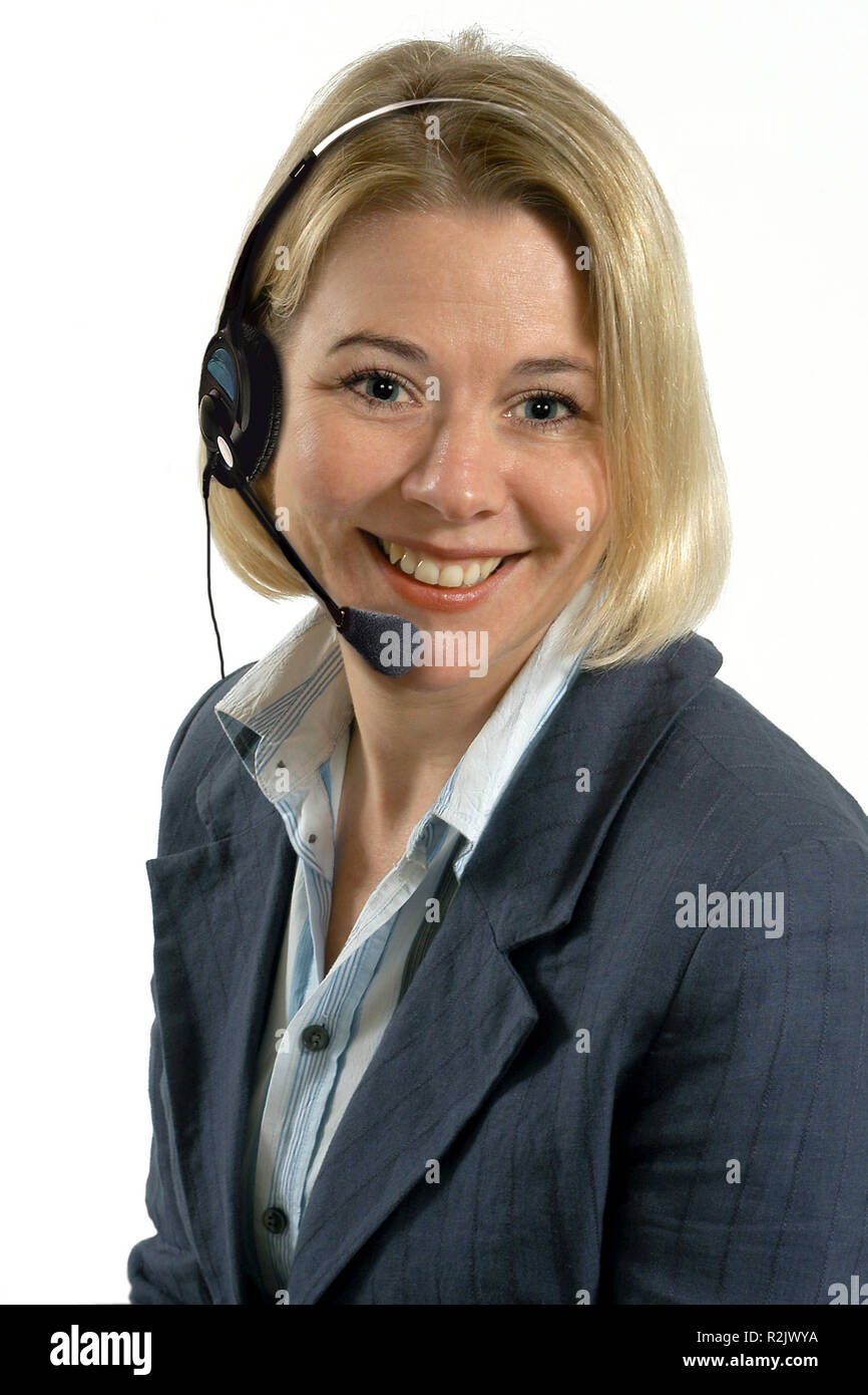 call center agent Stock Photo - Alamy