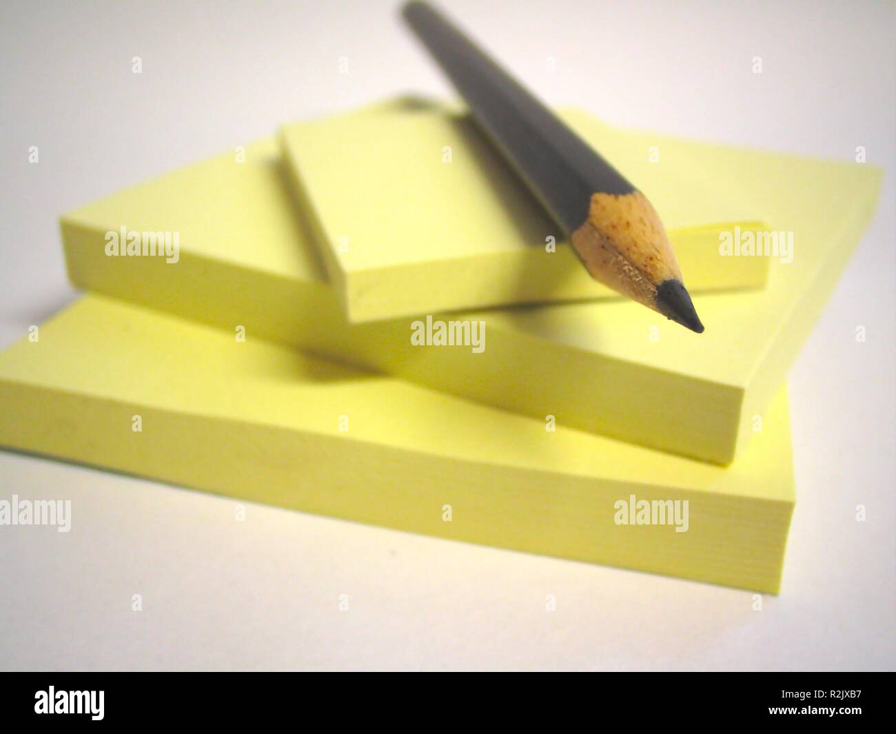 pencil and block Stock Photo - Alamy