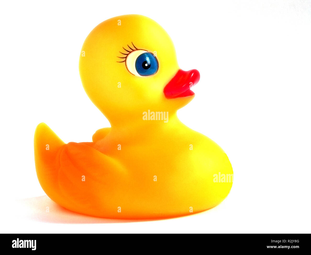 Yellow rubber duck blue eyes Cut Out Stock Images & Pictures - Alamy