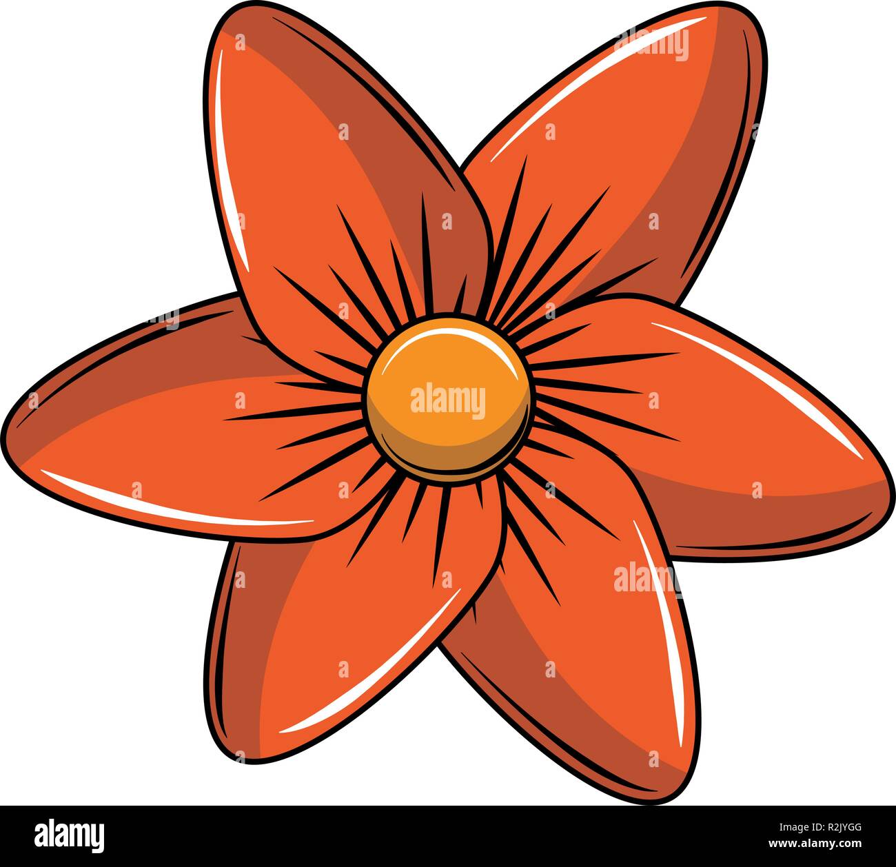 Flower symbol cartoon vector illustration graphic design Stock Vector ...