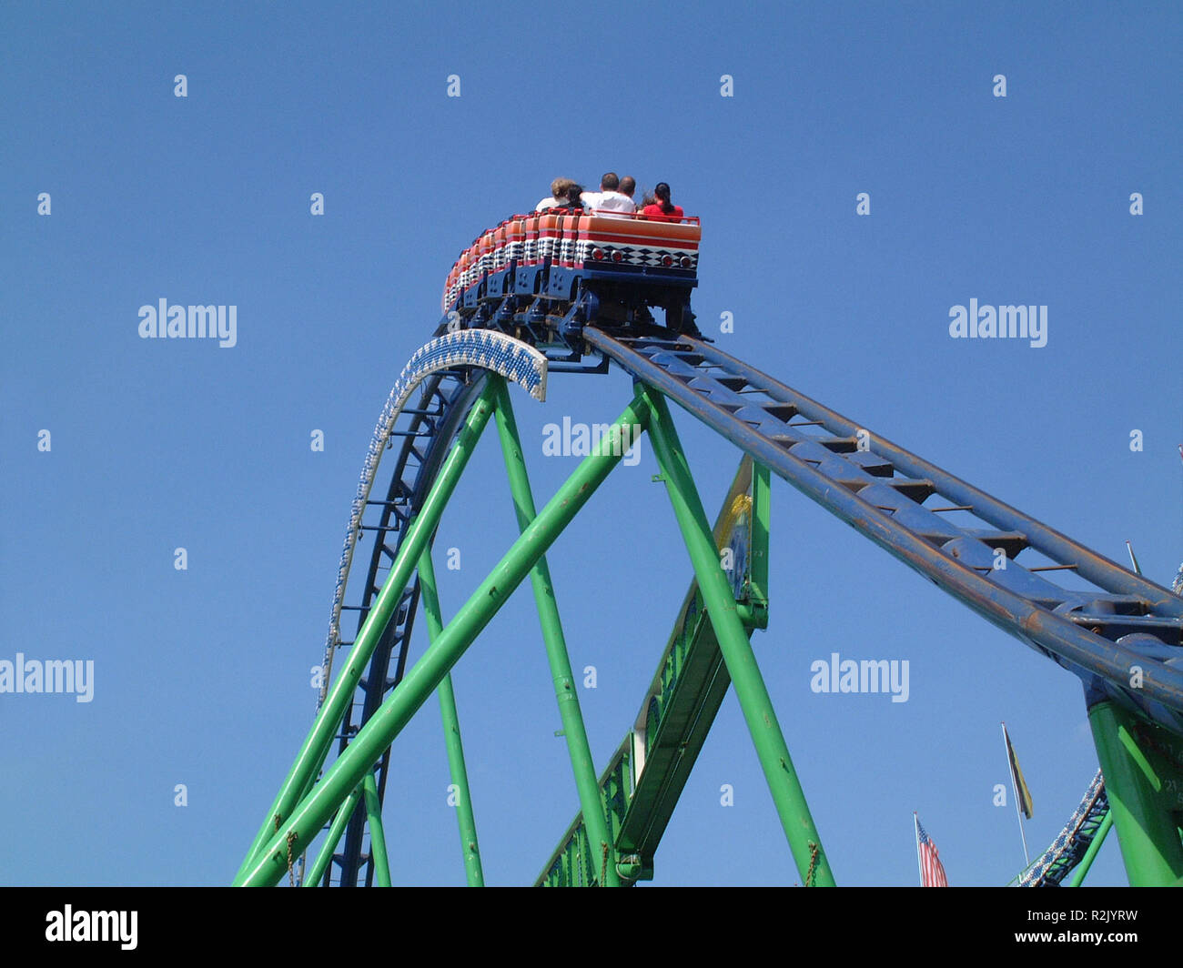 people in roller coaster Stock Photo - Alamy